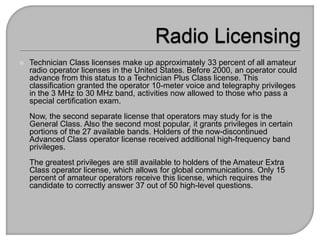 Amateur Radio Licensing in the United States | PPT