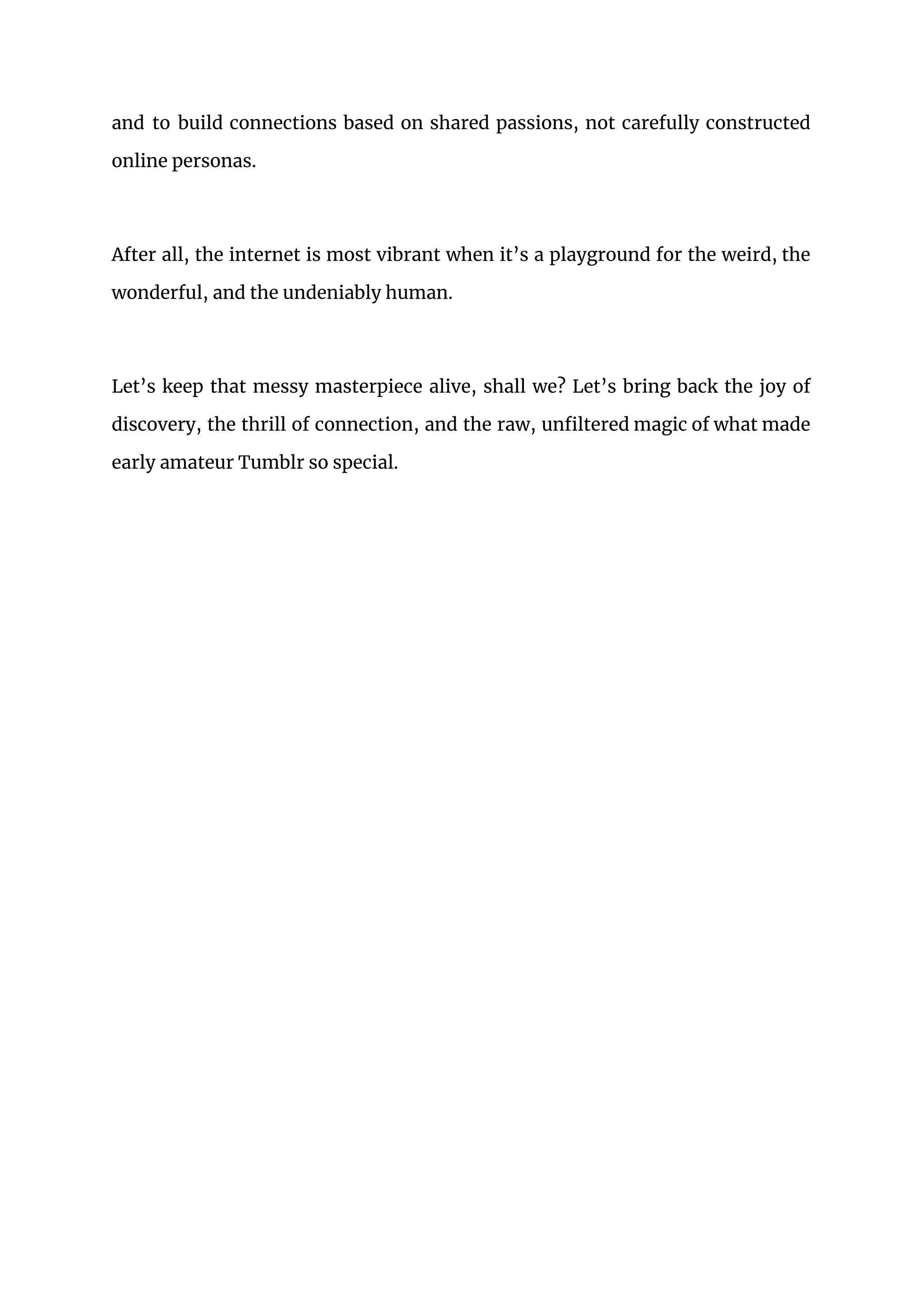 Glitter Text & Skinny Jeans: Tumblr’s Nostalgic Amateur Days | PDF