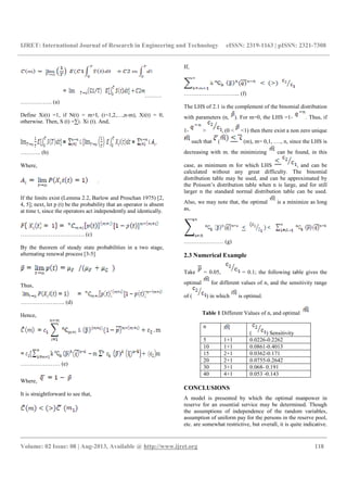 A mathematical model for determining the optimal size | PDF | Physics ...