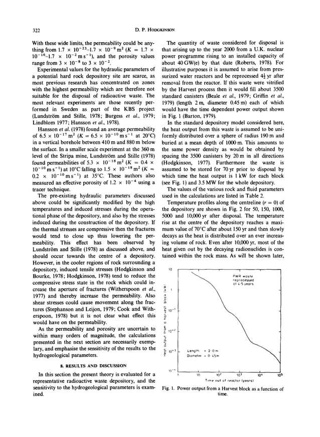MATHEMATICAL MODEL FOR HYDROTHERMAL CONVECTION AROUND A RADIOACTIVE ...