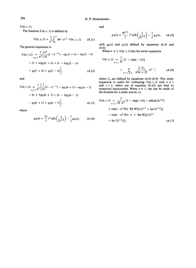 MATHEMATICAL MODEL FOR HYDROTHERMAL CONVECTION AROUND A RADIOACTIVE ...