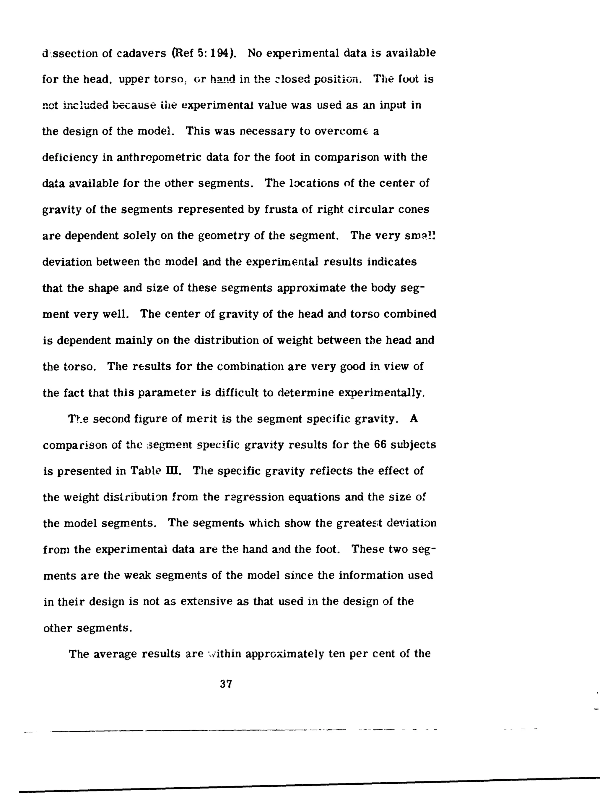 A mathematical model of the human body | PDF