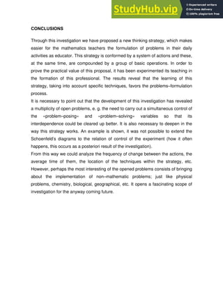 A Mathematical Problem-Formulating Strategy | PDF