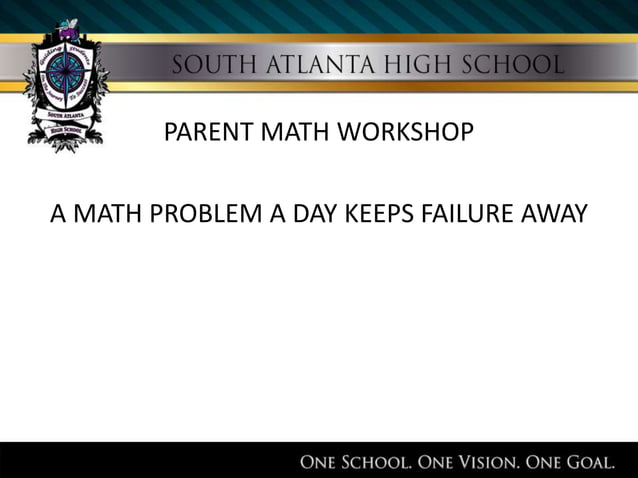A Math Problem A Day Keeps Failure Away | PPTX | Educational Assessment ...