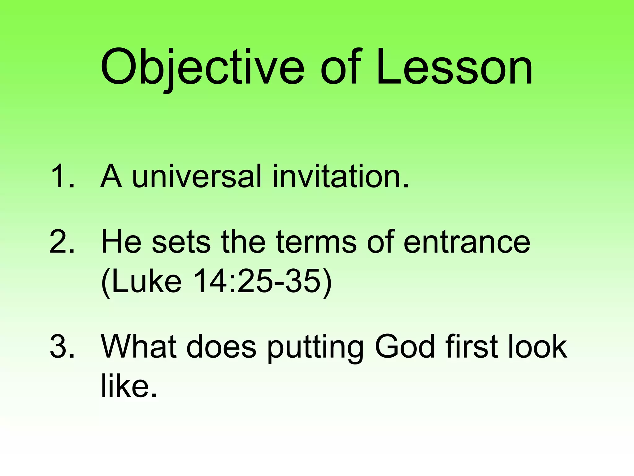 A Matter of First Priority | PPT