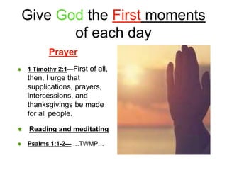 A Matter of First Priority | PPT