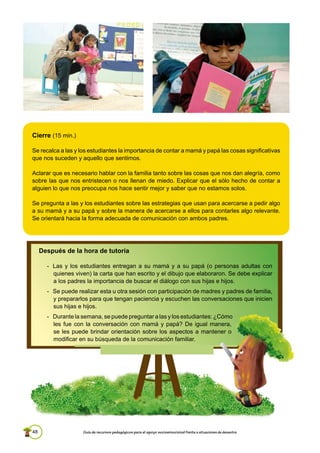 AMAUTA Perú sesiones de actividades socioemocionales niveles | PDF
