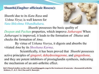 Amavata, rheumatiod arthritis, amavata treatment, | PPTX