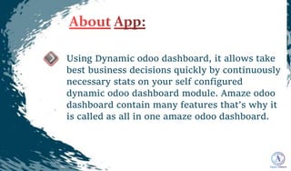Create Own Analytic Odoo dashboards in odoo Amaze odoo dynamic dashboard module | PPT