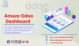 Amaze Dynamic Odoo Dashboard - Odoo Dashboard Solution | PPT