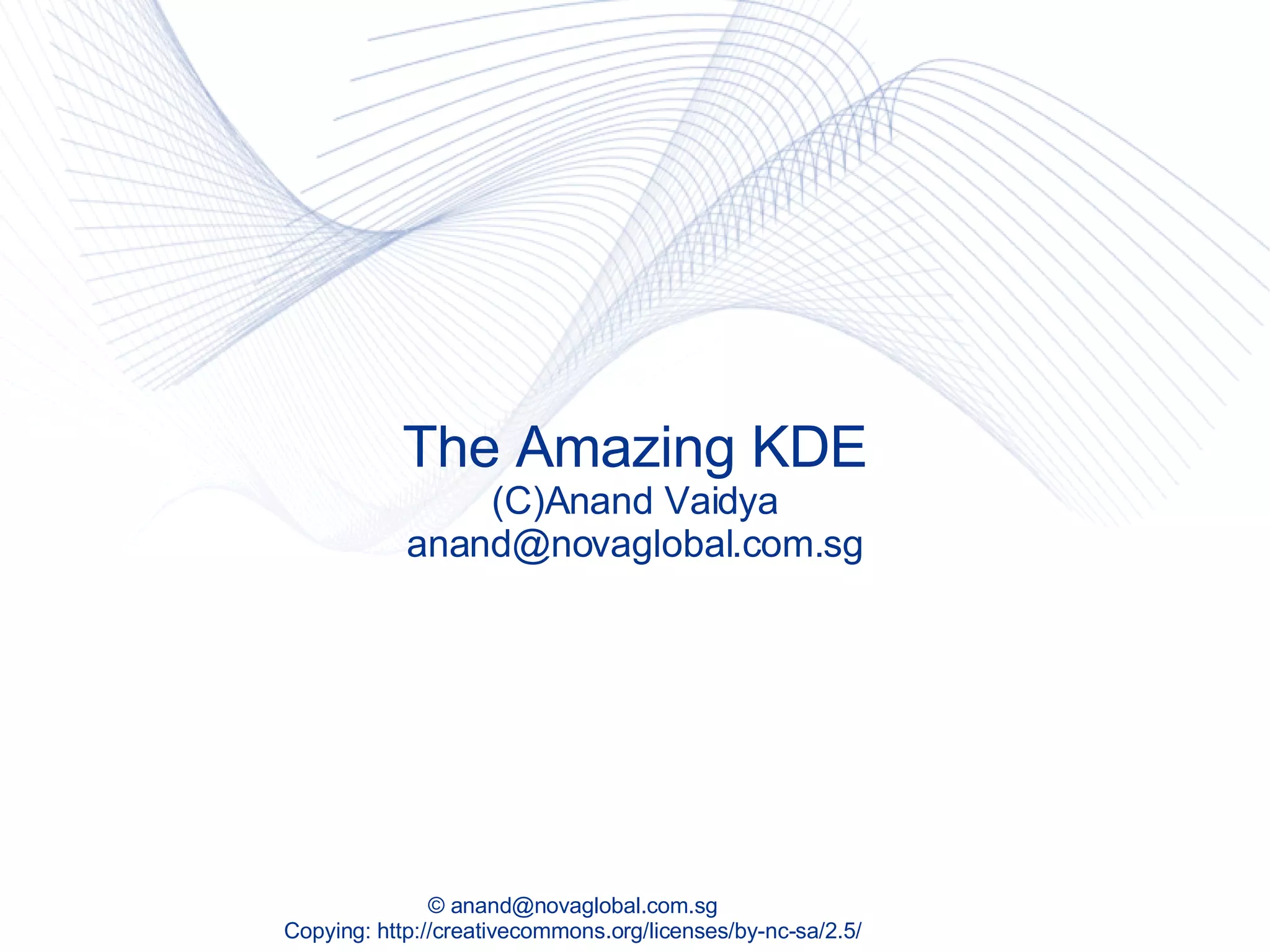 Amazing KDE (K Desktop Environment) | PPT