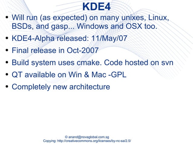 Amazing KDE (K Desktop Environment) | PPT