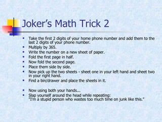 Amazing Maths Trick | PPT