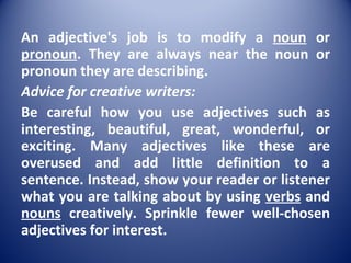 Amazing adjectives | PPT