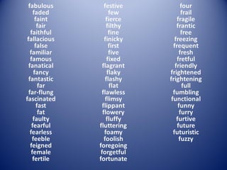Amazing adjectives | PPT