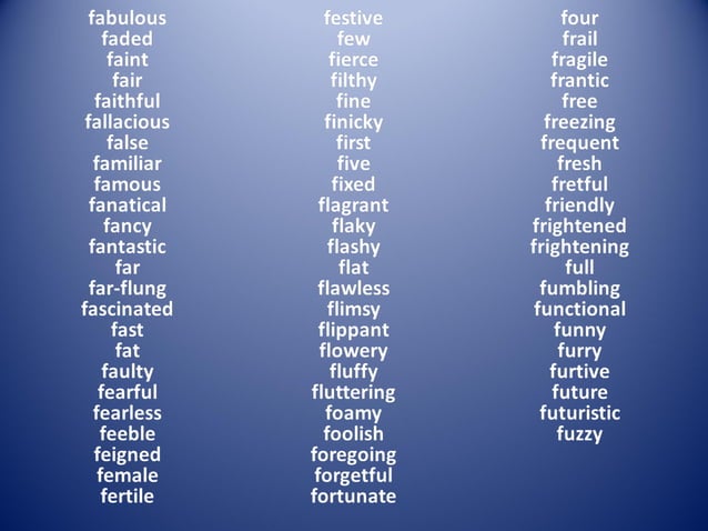 Amazing adjectives | PPT