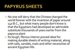 Amazing Ancient Egyptian Inventions | PPTX