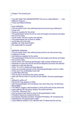 Amazing ant moral | PDF