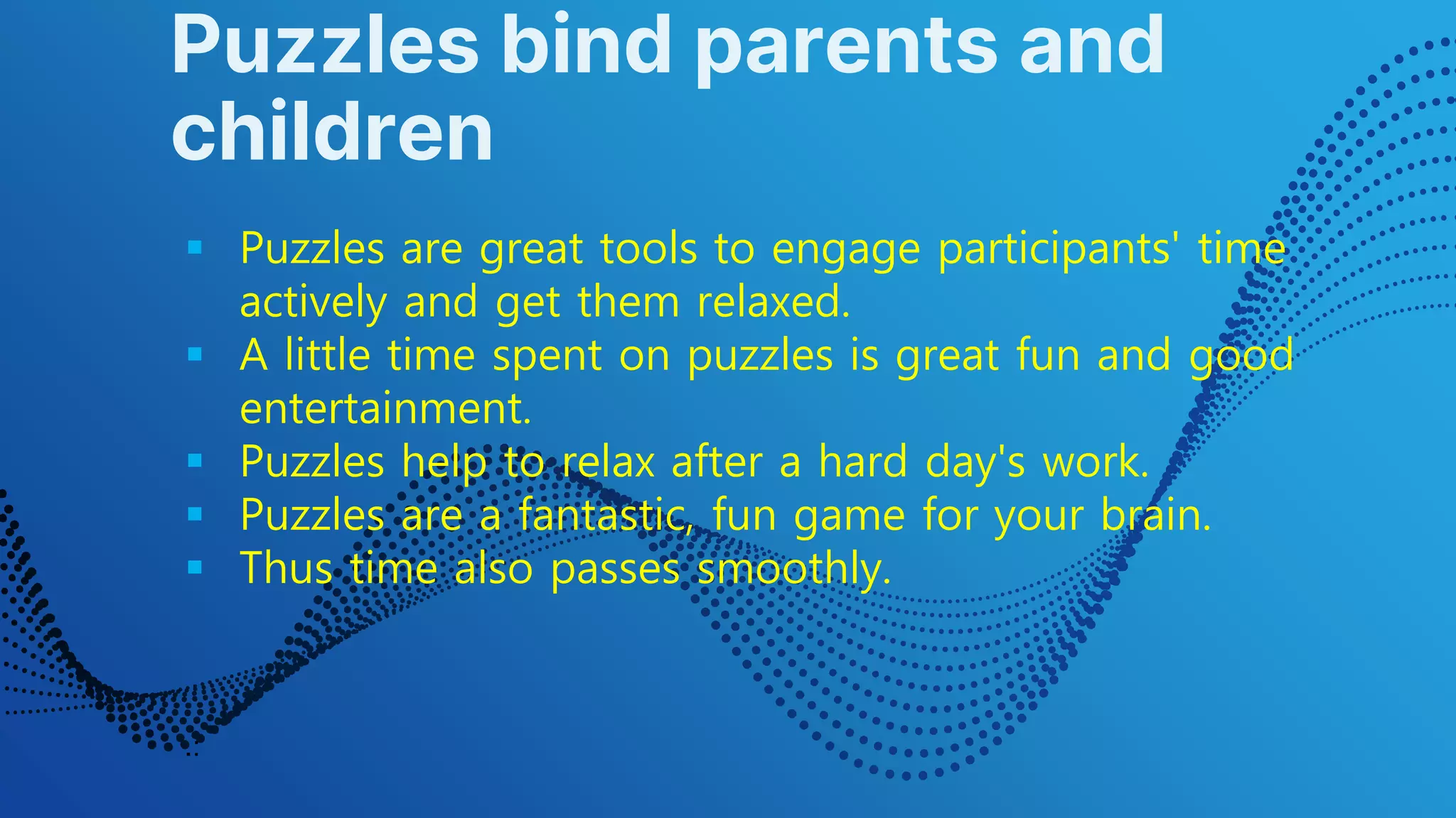 Amazing benefits of solving puzzles | PPT