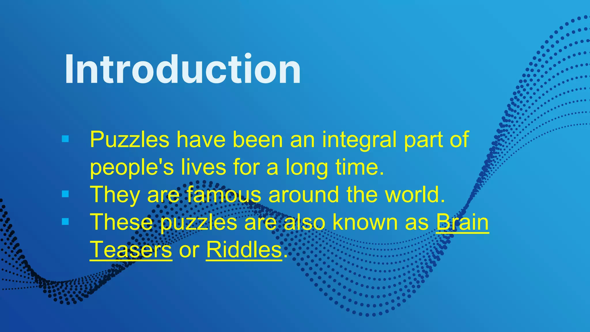 Amazing benefits of solving puzzles | PPT