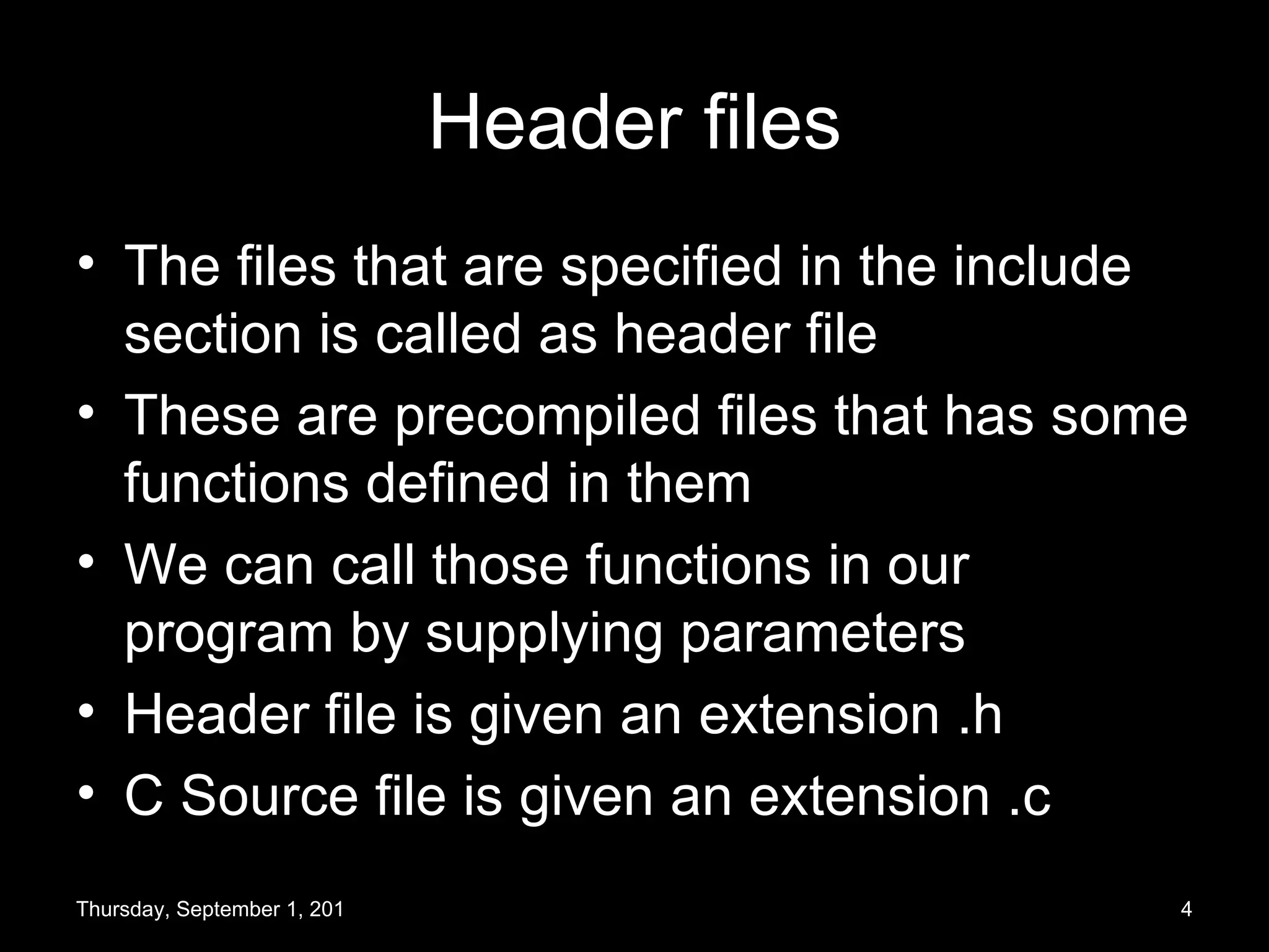 Basics of C programming | PPT