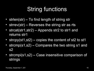 Basics of C programming | PPT