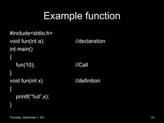 Basics of C programming | PPT