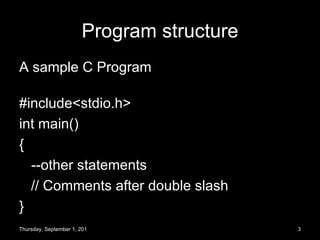 Basics of C programming | PPT