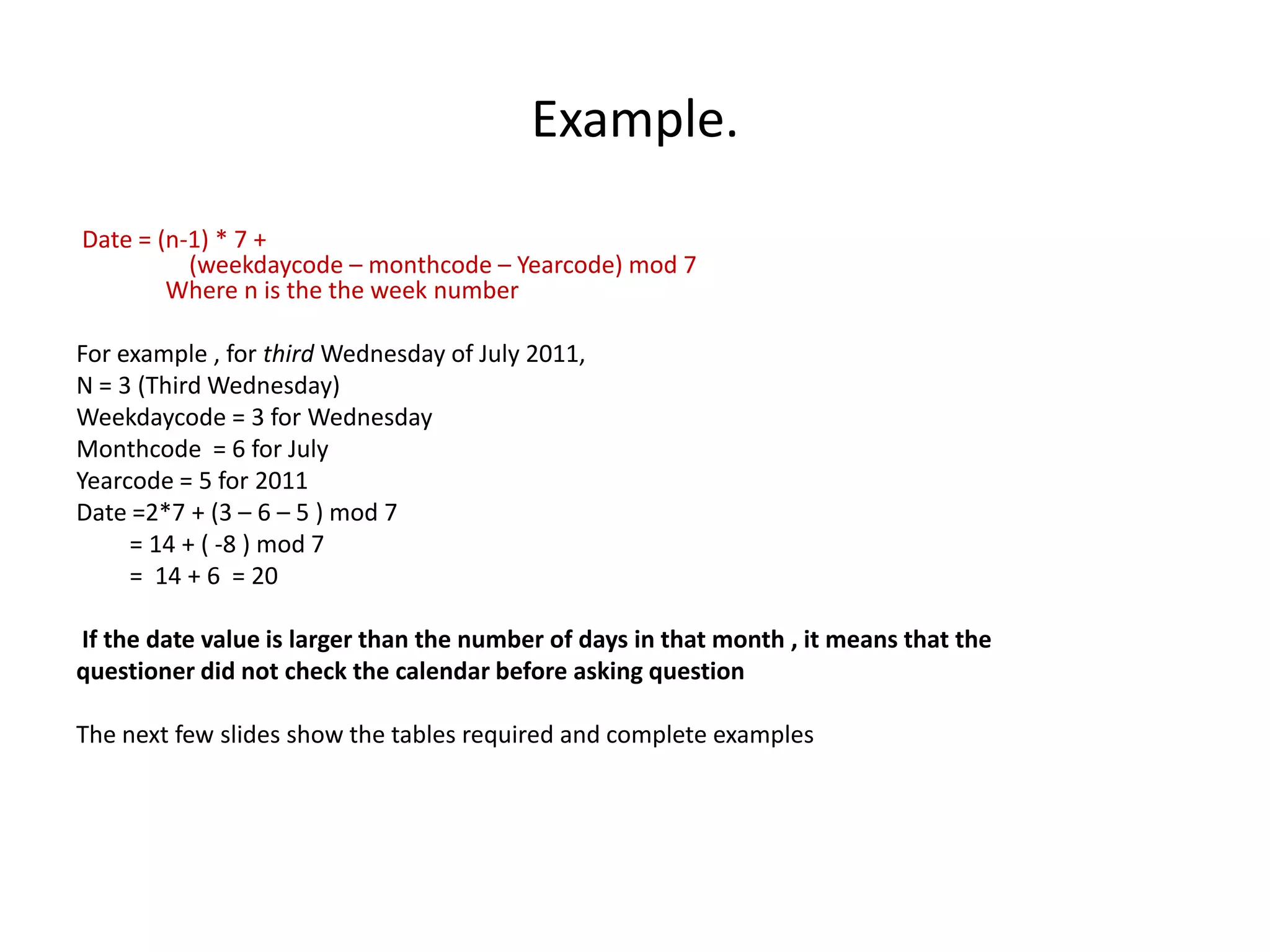 Amazing calendar trick | PPTX