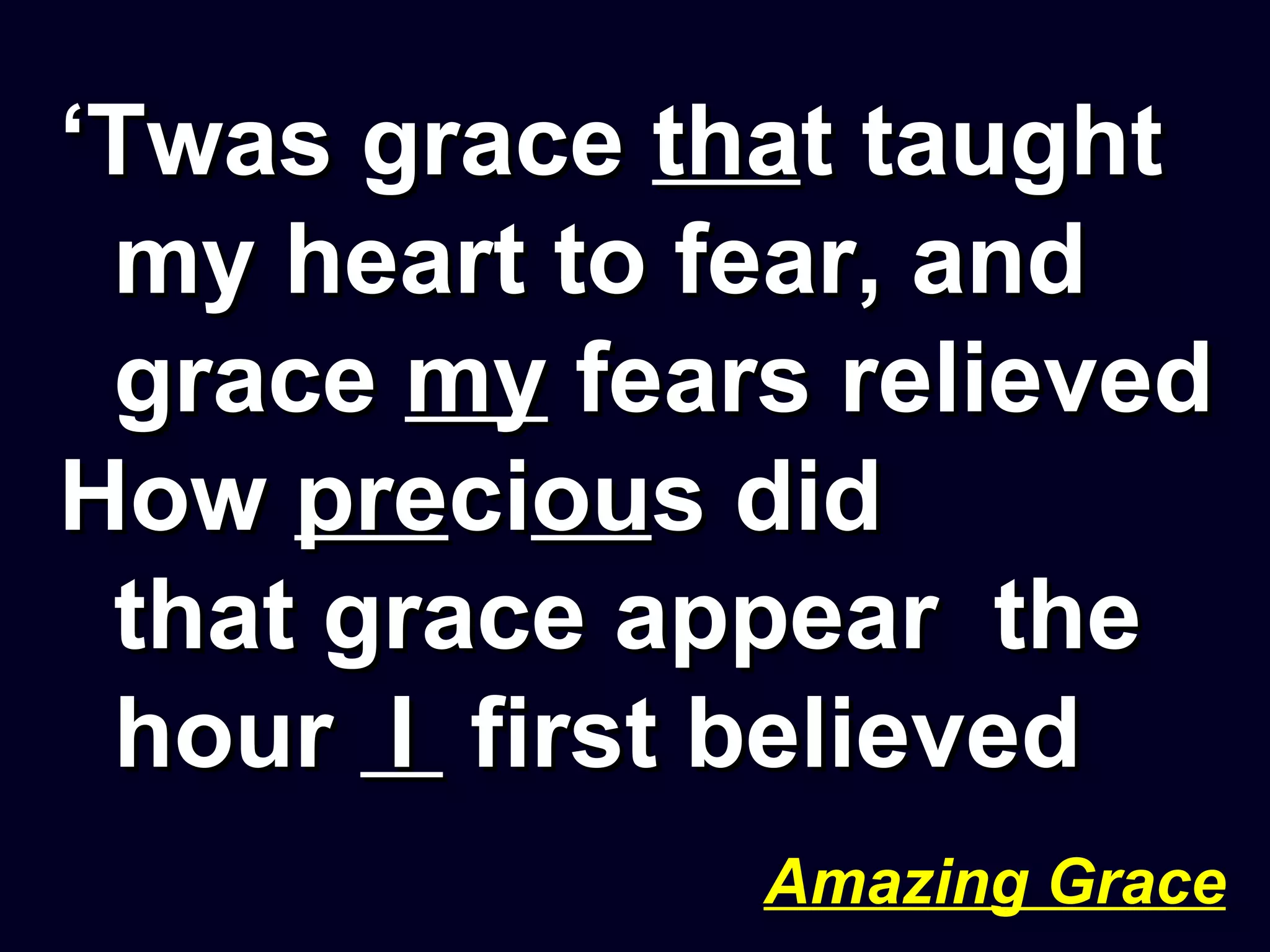 Amazing grace | PPT