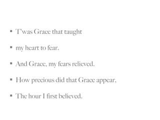 Amazing grace lyrics | PPT