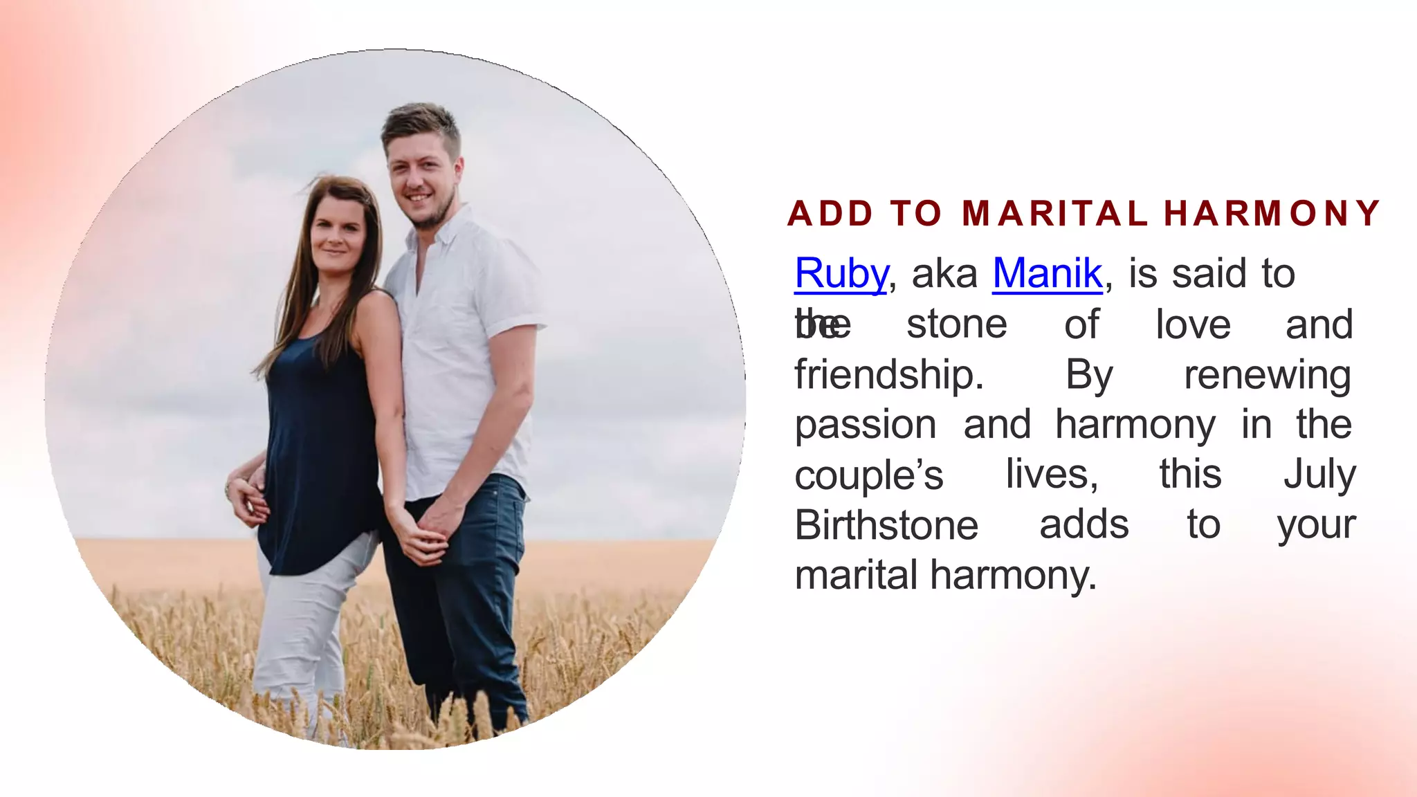 Amazing Healing Benefits of Wearing a Manik Gem | PPTX