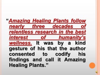 Amazing Healing Plants | PPTX
