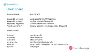 Amazing Hiring tech sourcing course Boolean Search + Xray The ...