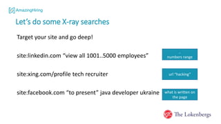 Amazing Hiring tech sourcing course Boolean Search + Xray The ...