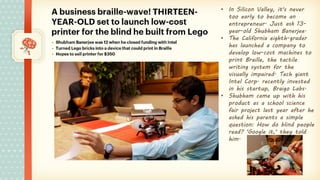 Amazing inventions by teens - Inventions Created By Teenagers ...