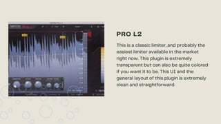 Amazing limiters you must try in your mastering chain | PPT