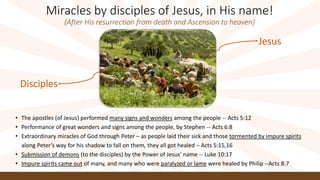Amazing miracles of Jesus Christ | PDF