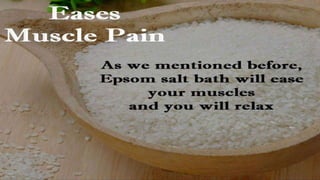 Amazing uses of epsom salt | PPTX