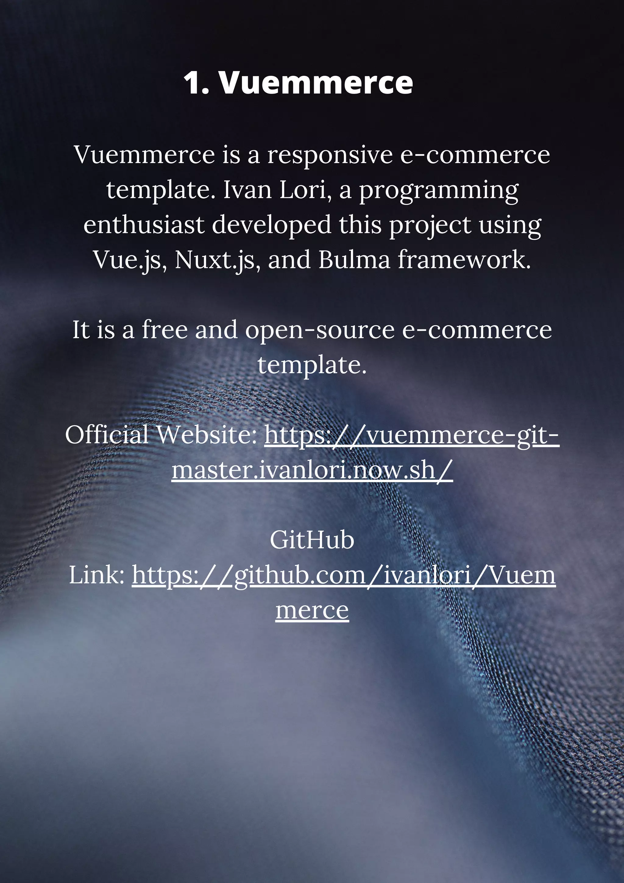 Amazing Vuejs Projects That Are Open Source And Free Pdf