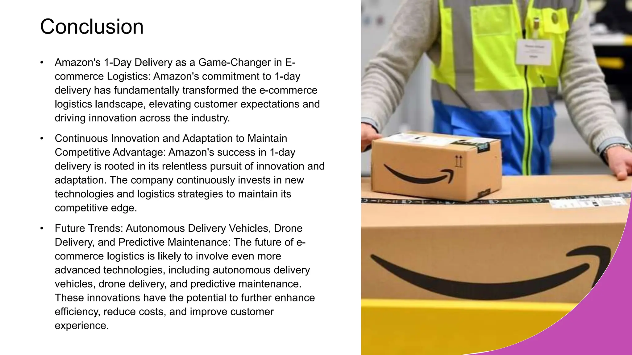 Amazon's 1-day Delivery Service - An e-commerce case study | PPTX