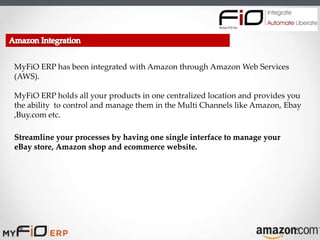 Amazon Integrated ERP by Group FiO | PPTX