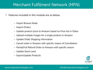 Amazon Odoo V8 Connector | PDF