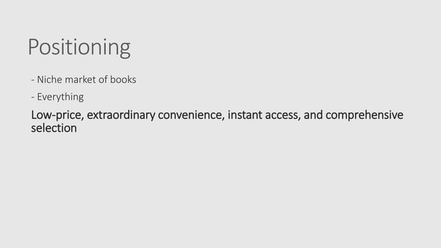 Amazon STP | PPTX | Retail Industry | Industries