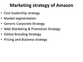 Marketing strategies of Amazon | PPTX