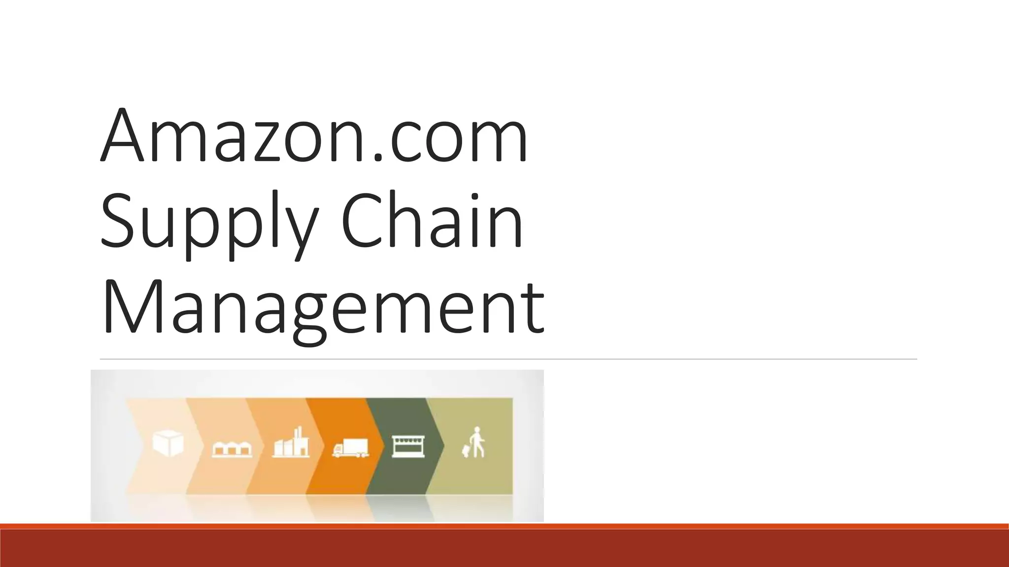 Supply Chain Management of Amazon | PPTX