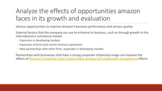Supply Chain Management of Amazon | PPTX