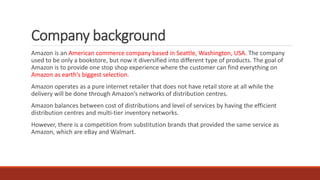 Supply Chain Management of Amazon | PPTX