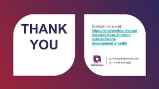 Amazon Alexa Auto Software Development Kit (SDK) | PPTX