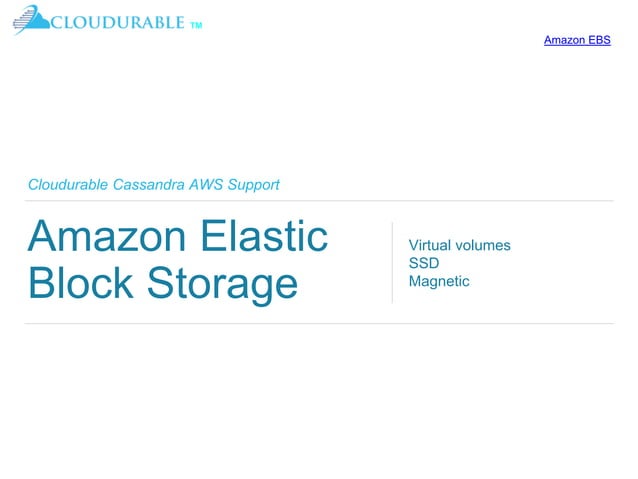 Amazon Cassandra Basics & Guidelines for AWS/EC2/VPC/EBS | PPT
